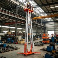 China High Mobile 4 Vertical Mast Lift Order Picker 300kg 12m 14m 16m 18m For Hotel Lobby for sale