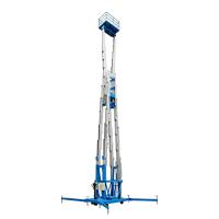 China Aluminium Six Vertical Mast Lift Order Picker 18m-24m 150kg for sale
