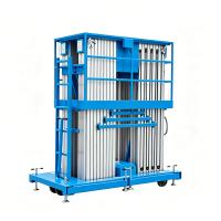 China Aluminium Six Vertical Mast Lift Order Picker 18m-24m 150kg for sale