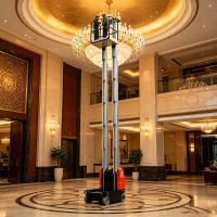 China Single Double Man Vertical Mast Boom Lift Autonomous Aerial Cherry Picker Platform for sale