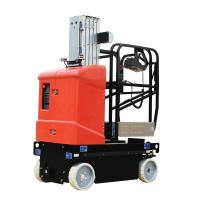 China Single Double Man Vertical Mast Boom Lift Autonomous Aerial Cherry Picker Platform for sale