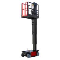 China Aluminum Personnel Vertical Mast Boom Lift 26 Ft Cherry Picker Equipment For Shopping Mall Cleaning for sale