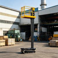 China Self Propelled Vertical Electric Mast Boom Lift Platform Cherry Picker Equipment 6M for sale