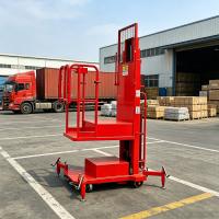 China 4.5m 200kg Premium Semi Electric Vertical Mast Lift Aerial Order Pickers for sale