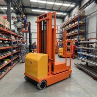 China 2.7m-4.5m Full Electric Indoor Cherry Aerial Order Picker Platform High Velocity for sale