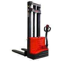 China Biased Walking Counterbalance Electric Stacker Pallet Stacker Crane Materials Lifter for sale