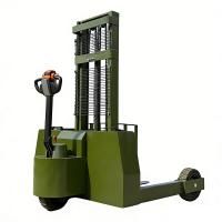 China Offroad Crossover Semi Electric Pallet Stacker Jack Loader All Terrain Material Handling Equipment for sale
