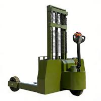 China Offroad Crossover Semi Electric Pallet Stacker Jack Loader All Terrain Material Handling Equipment for sale