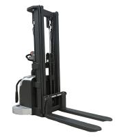 China 2T 4.5m Electric Straddle Stacker Pallet Truck AC Powered 24V 120AH for sale