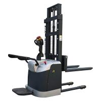 China 2T 4.5m Electric Straddle Stacker Pallet Truck AC Powered 24V 120AH for sale