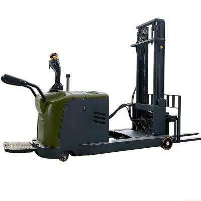China Electric Pedestrian Reach Stacker Pallet Truck 3.5m High Lift 2 Ton 1kw AC Motor for sale