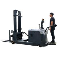 China Electric Pedestrian Reach Stacker Pallet Truck 3.5m High Lift 2 Ton 1kw AC Motor for sale