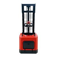 China 1500kg Elite Station Driven Electric Behind Walkie Pallet Stacker Crane Lifter for sale
