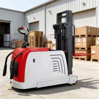 China Elite S Type Station Driving Electric Stacker Pallet Jack Stacker Truck Super Compact for sale