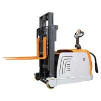 China Elite S Type Station Driving Electric Stacker Pallet Jack Stacker Truck Super Compact for sale