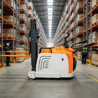 China Elite S Type Station Driving Electric Stacker Pallet Jack Stacker Truck Super Compact for sale