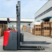 China 1500kg 3000kg Powered Electric Pallet Truck Stacker Ergonomic Handle for sale