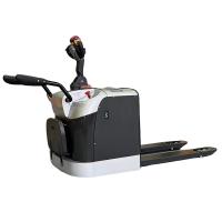 China Battery Powered Walkie Straddle Pallet Stacker Truck Heavy Duty Horizontal Material Handler for sale