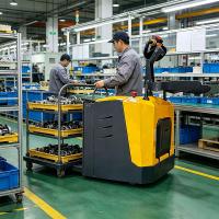 China Stand On Walk Behind Electric Pallet Truck Lifter Stacker 2000kg OEM for sale