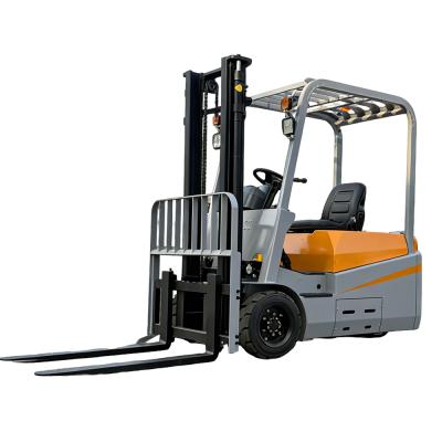 China 3 Wheel Counterbalance Forklift Machine Compact Sit Down Electric Industrial Materials Handler for sale