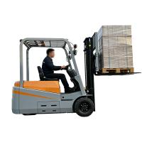 China 3 Wheel Counterbalance Forklift Machine Compact Sit Down Electric Industrial Materials Handler for sale