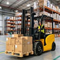 China 2.0T 2.5T Electric Four Wheel Forklift Machine Warehouse Material Handling Equipment for sale