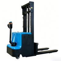 China 1.5T Full Electric Straddle Stacker Walkie Pallet Jack Forklift 3m 3.5m for sale