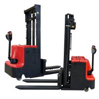China 1.5T Full Electric Straddle Stacker Walkie Pallet Jack Forklift 3m 3.5m for sale