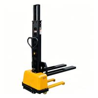 China On Board Self Lifting Counterbalance Electric Pallet Stacker Portable Freight Accompanying for sale