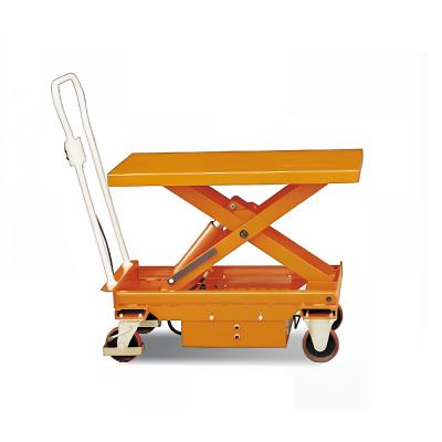 China Automated Hydraulic Table Lift Cart Scissor Mobile Logistics Material Handling for sale