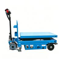 China Heavy Duty Hydraulic Industrial Lift Table Cart Motorized Scissor Platform Workstation for sale