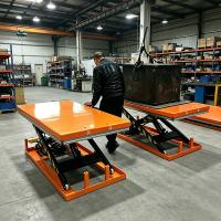 China Tilt Stationary Industrial Hydraulic Lift Table Ergonomic Assembly Line Heavy Duty for sale