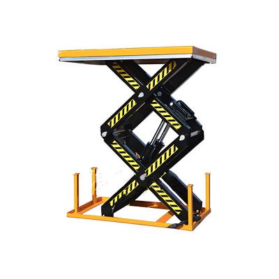 China 5m Electric Hydraulic Industrial Lift Table Double Scissors Vertical Cargo Lift for sale
