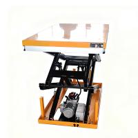 China 5m Electric Hydraulic Industrial Lift Table Double Scissors Vertical Cargo Lift for sale