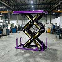 China 5m Electric Hydraulic Industrial Lift Table Double Scissors Vertical Cargo Lift for sale