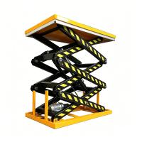 China Triple Quad Double Scissor Lift Workbench Stationary Electric Table ODM for sale