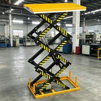 China Triple Quad Double Scissor Lift Workbench Stationary Electric Table ODM for sale