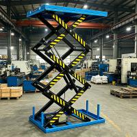 China Triple Quad Double Scissor Lift Workbench Stationary Electric Table ODM for sale