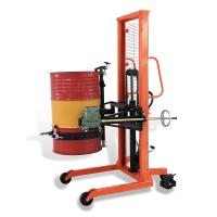 China Custom Manual Hydraulic Drum Lifter Rotator Lifter For 55 Gallon Steel Barrel for sale