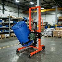 China Custom Manual Hydraulic Drum Lifter Rotator Lifter For 55 Gallon Steel Barrel for sale