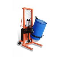 China Mobile Semi Electric Hydraulic Drum Lifter Tipper 450kg Hand Crank Controlled for sale