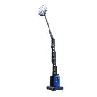 China Gravel Terrain Electric Tracked Vertical Mast Lift Self Propelled 7m-10m Custom for sale