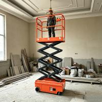 China Outdoor Mini All Electric Single Man Scissor Lift Self Propelled Aerial Work Platform for sale