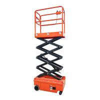 China Outdoor Mini All Electric Single Man Scissor Lift Self Propelled Aerial Work Platform for sale