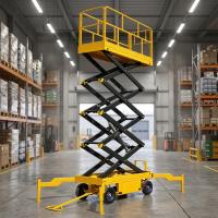 China Mobile Scissor Lift with Folding Legs Two Ton Heavy Capacity Structural Installation Platform for sale