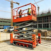 China Electric Powered Tracked Scissor Lift All Terrain Crawler Aerial Work Platform for sale