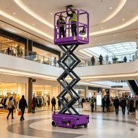 China Ultra Compact Self Propelled Scissor Lift Semiconductor Cleanroom Aerial Platform for sale