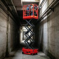 China Ultra Compact Self Propelled Scissor Lift Semiconductor Cleanroom Aerial Platform for sale