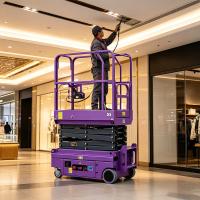 China Ultra Compact Self Propelled Scissor Lift Mass Transit And Airport Terminal Maintenance Hub for sale