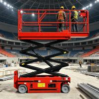 China Aerial Lightweight Scissors Lift Platform Autonomous Driveable EN Certificated for sale